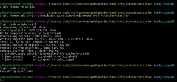 Move Git Repositories From One To Another Organization In Azure DevOps